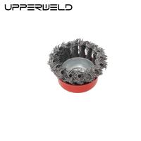 China Customized Support 3 inch Twisted Wire Wheel Brush for Welding Consumables M14*75*2mm for sale