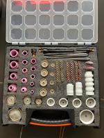 China TIG Welding Torch Set with Gas Lens Alumina Nozzle Tungsten Electrode and Collet Body for sale
