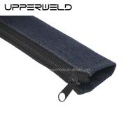 China 4m TIG Welding Torch Cable Cover With Cowboy Zipper Jacket Style Blue for sale