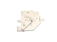 China Silver Stainless Steel Double Slide Welding Gauge for Multi Function Welding Equipment for sale