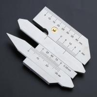 China ODM Supported Multi Function Welding Gauge HJC45B Stainless Steel Double Slide Welding for sale