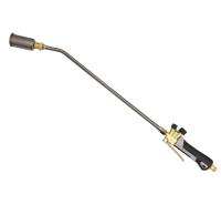 China Powerful Garden Flame Gas Torch Propane Burner with Sliver Titanium Alloy and Flame Handle for sale