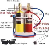 China Oxygen MAPP Torch Kit for Soldering and Brazing Temperature up to 3550C Portable Design for sale