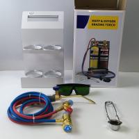 China Oxygen Torch Kit with Safety Glasses Portable Cylinder 1.5m Twin Hose Mapp Torch Set for sale