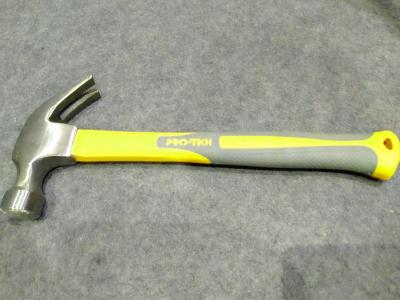 China American Type claw hammer(XL0009-6), polishing surface and double colors rubber handle, durable, good price hand tools for sale
