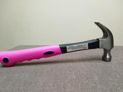 China Forged Steel Materials Hand Working Tools Polishing Surface Plastic Handle Claw Hammer Nail hammer for sale