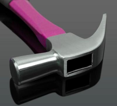 China British Type Claw Hammer(XL-0034) with polishing surface, fiberglass handle and good price for sale