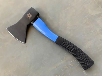 China 600G Size Forged Carbon Steel Axe With Blue Color Fiberglass Handle (XL0134-Blue) for sale