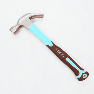 China 16OZ Forged Carbon Steel Materials Claw Hammer With Light Blue Color Grade A Plastic Handle(XL0014-Blue) for sale