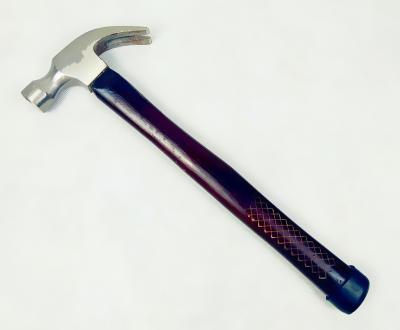 China 8OZ Size Forged Carbon Steel Materials Claw Hammer With Color Painted Wooden Handle (C0407) for sale