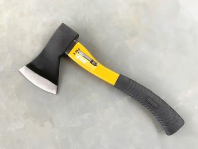 China 800G Size Forged Carbon Steel Axe With Yellow Color Fiberglass Handle (XL0134-Yellow) for sale