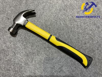 China 16OZ Size Carbon Steel Materials Claw Hammer With Color Plastic Handle (XL015) for sale