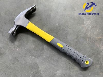 China No Deformation Safer And More Durable C1045 Forged Carbon Steel 16OZ Claw Hammer With Plastic Handle for sale