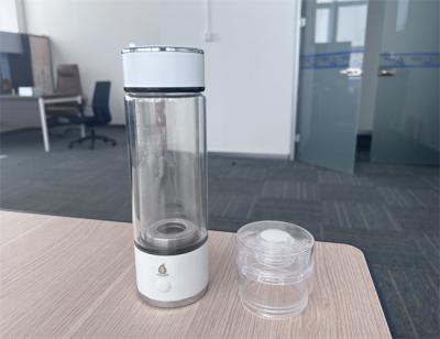 China Glass Spe Pem Hydrogen Water Bottle , h2 hydrogen water bottle corrosionproof for sale