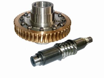 China Custom Worm Gears High Torque Precision 20mm Center Distance Steel Alloy for sale