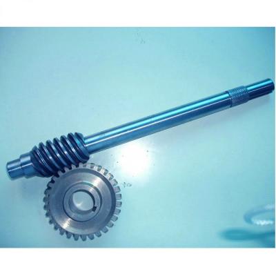 China High Torque Metal Worm Gear Set 40mm Center Distance 10:1 Ratio for Industrial Efficiency for sale