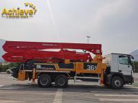 China Rebewed Putzmeister BSF 36.4 Concrete Pump Truck 2012 Mercedes 3341 4-Section Boom for sale