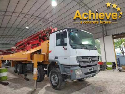 China Putzmeister M46-5 Used Concrete Pump Truck Mounted 32t 4 Axle Lightweight for sale