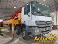 China Putzmeister M46-5 Used Concrete Pump Truck Mounted 32t 4 Axle Lightweight for sale