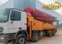 China Used Putzmeister M46-5RZ Concrete Pump on Mercedes Benz 4141 - 32 Ton Capacity with 200kg Boom Tip Load for sale