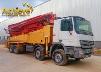 China Used Putzmeister M46-5RZ Concrete Pump on Mercedes Benz 4141 - 32 Ton Capacity with 200kg Boom Tip Load for sale