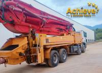 China Used Putzmeister M46-5RZ Concrete Pump on Mercedes Benz 4141 - 32 Ton Capacity with 200kg Boom Tip Load for sale