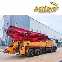 China Used Putzmeister Truck Mounted Concrete Pump M46-5 4141 32t 200kg for sale