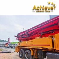 China Used Putzmeister Truck Mounted Concrete Pump M46-5 4141 32t 200kg for sale