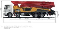 China Used Putzmeister M46-5 4141 Truck-Mounted Concrete Pump - 32 Ton Weight, 200kg Boom Tip Load for sale
