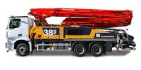 China Putzmeister M38-5 Used Concrete Pump Truck 37.5m Vertical Reach 365 Degree Slewing for sale