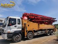 China Putzmeister M46-5 Used Truck Mounted Concrete Pump 4 Axles Under 32t for sale