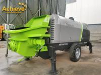 China Used ZOOMLION HBT80.16.174RSU Concrete Trailer Pump - 85/55 m³/h Output, 16/9 MPa Pressure, 7000kg Weight for sale