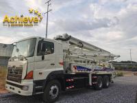 China Refurbished ZOOMLION Concrete Pump Truck 37m 120m3/h HINO Chassis for sale
