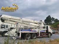 China Refurbished ZOOMLION Concrete Pump Truck 37m 120m3/h HINO Chassis for sale