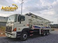 China Used ZOOMLION 37m Concrete Pump Truck on HINO Chassis 302kW 120m3/h for sale