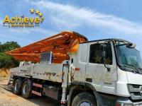 China Used ZOOMLION 38X-5RZ Concrete Pump Truck 37m Mini Diesel Mixer Pump 140m3/h for sale