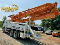 China Used ZOOMLION 38X-5RZ Concrete Pump Truck 37m Mini Diesel Mixer Pump 140m3/h for sale