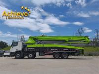 China Used Zoomlion 52X-6RZ Concrete Pump Truck 52m Boom 180m3/h PWM CAN Remote Control for sale