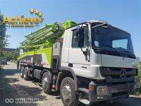 China Used Zoomlion 52X-6RZ Concrete Pump Truck 52m Boom 180m3/h PWM CAN Remote Control for sale