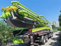 China Used Zoomlion 52X-6RZ Concrete Pump Truck 52m Boom 180m3/h PWM CAN Remote Control for sale