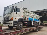 China Used Zoomlion 37X-5RZ 37M Boom Concrete Pump Truck HINO Chassis 302kW for sale