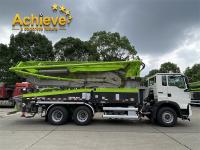 China Used Zoomlion 40X-5RZ 40M Boom Concrete Pump Truck 39.5m Reach 160m3/h Output for sale