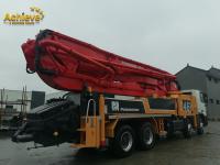 China Refurbished Putzmeister M42-5 Truck Concrete Pump 42 Meter Boom 279kW Engine for sale