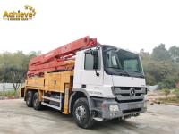 China Refurbished Putzmeister M56-5Z Diesel Concrete Pump 56M Vertical Reach 80M³/H for sale