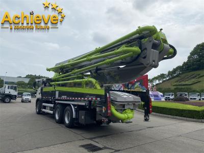 China Used Zoomlion 37 Meter Concrete Pump Truck HINO Chassis 302kW 100m3/h for sale
