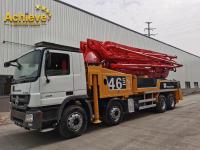 China Used Putzmeister M46-5 Truck-Mounted Concrete Pump with 32-Ton Weight and 200kg Boom Tip Load for sale