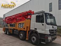 China Used Putzmeister M46-5 Truck-Mounted Concrete Pump with 32-Ton Weight and 200kg Boom Tip Load for sale