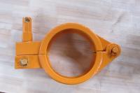 China 125A ZOOMLION Concrete Pump Parts Steel 125mm Bolt Type Clamps with 130 Bar Pressure Rating for sale