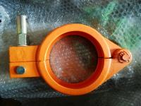 China 125A ZOOMLION Concrete Pump Parts Steel 125mm Bolt Type Clamps with 130 Bar Pressure Rating for sale