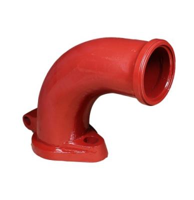 China SCHWING Concrete Pump Bend DN 180/150 230Bar 67 HRC High-Chromium Cast Iron Elbow 10211650 for sale
